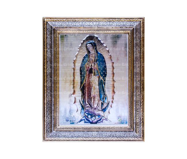 Casa Cristo Rey: Cuadro de madera hoja de oro y plata triple con ...